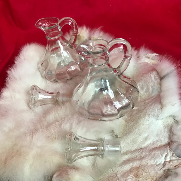 Vintage | Dining | Vintage Crystal Cruets Pair | Poshmark